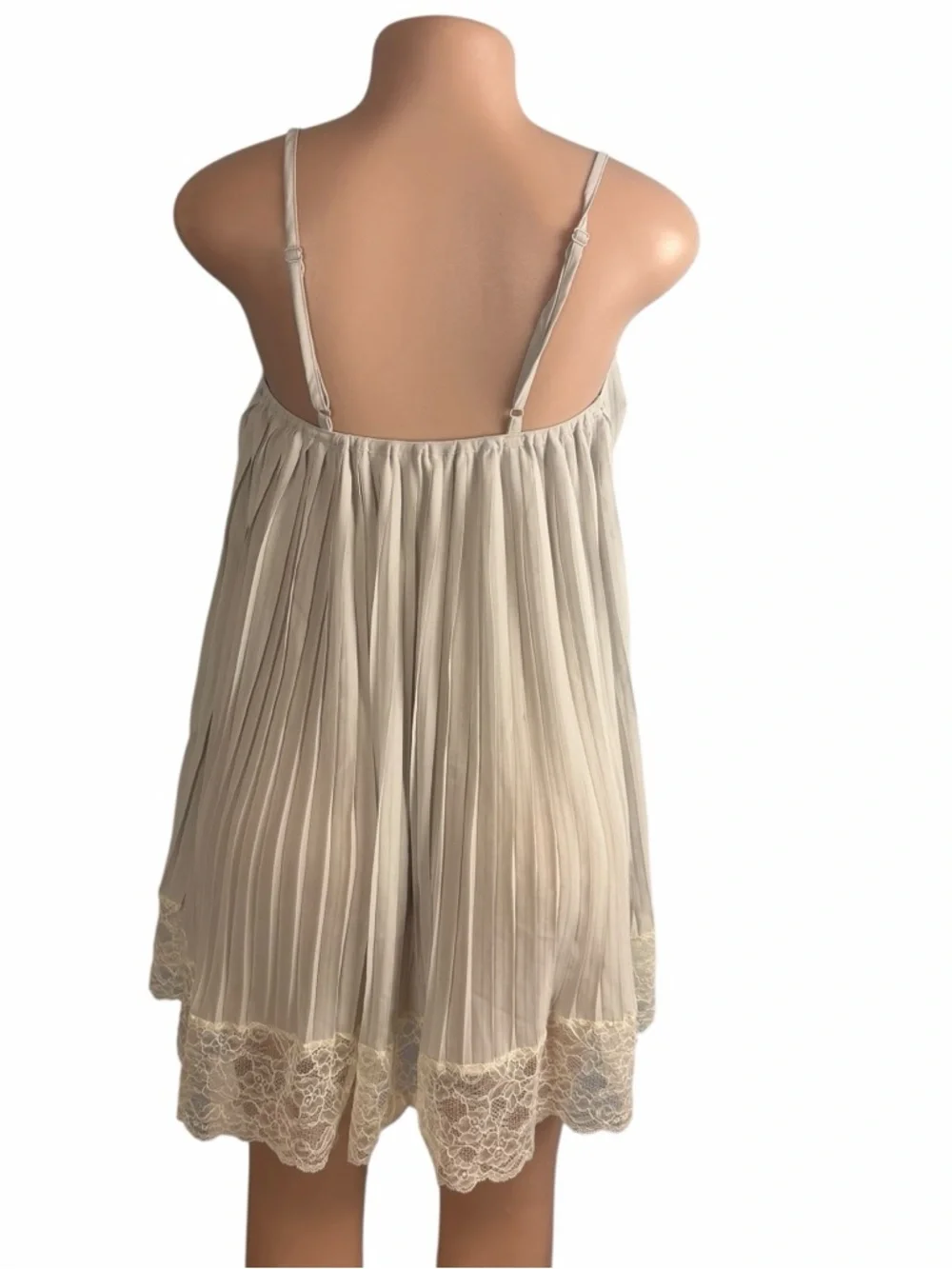 Intimates & Sleepwear | Victorias Secret Angels Light Grey Pleated Lace ...